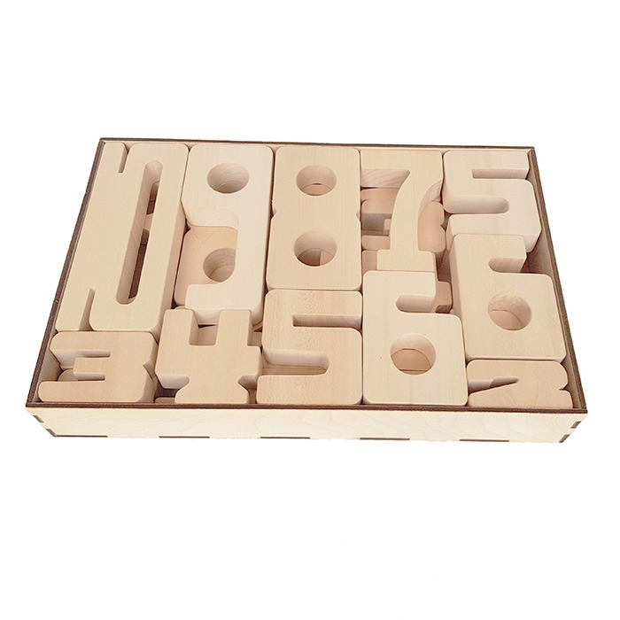 Drveni set ''Matematičke kocke'' - Montesori Svet